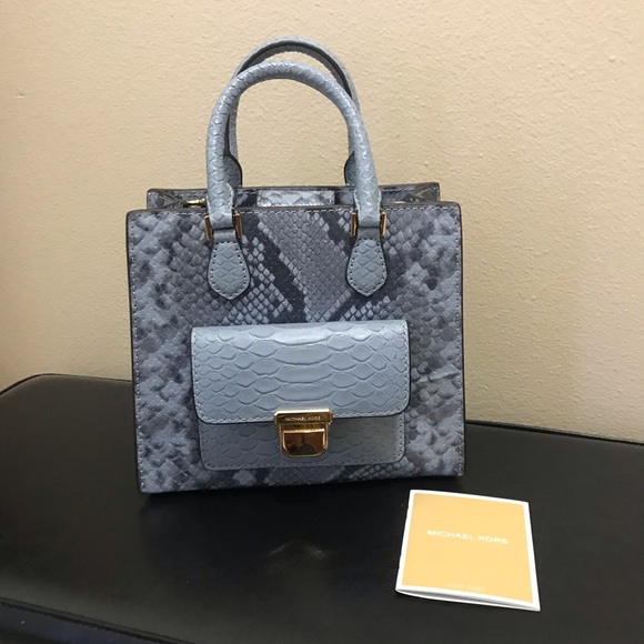 Michael Kors | Bags | Michael Kors Snake Print Bridgette Purse | Poshmark
